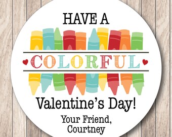 Popular items for crayon valentine on Etsy