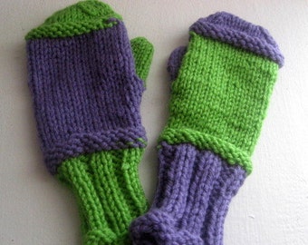 Double knit mittens | Etsy