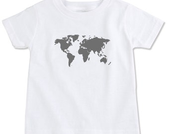 World map tshirt | Etsy
