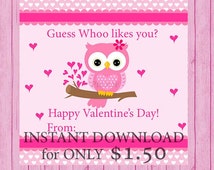 Unique owl valentine card related items | Etsy
