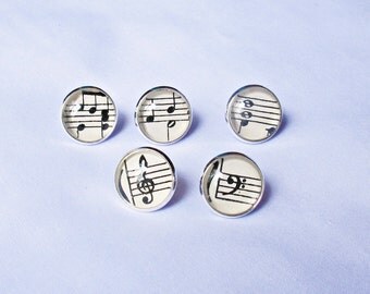 Treble clef pin | Etsy