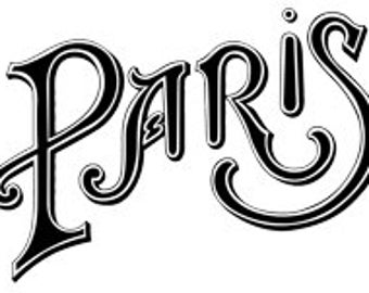Popular items for paris word on Etsy