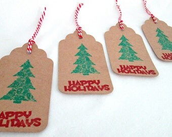 Christmas gift tag | Etsy