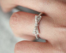 Popular items for gold bow ring on Etsy