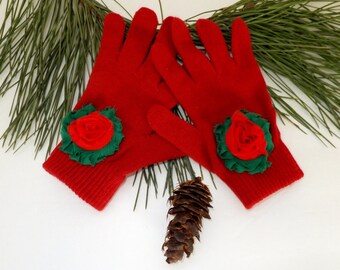 Popular items for christmas gloves on Etsy
