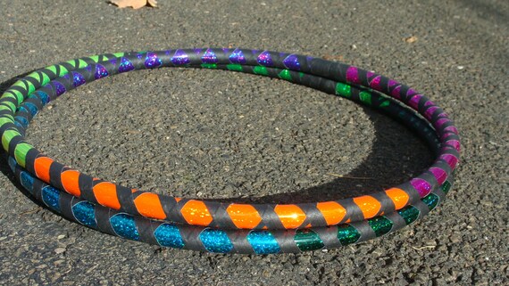 XX RaiNbOw SpArKle Hoop // Collapsible Hula Hoop by HipnoticHoopla