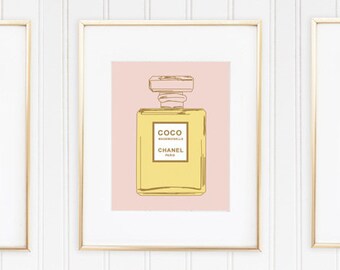 CHANEL COLLECTION Wall Prints Chanel logo Chanel perfume Coco Chanel No ...