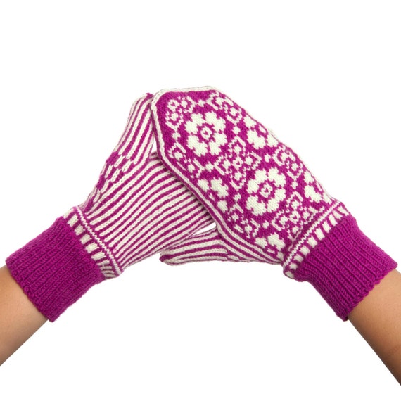 Norwegian Selbu Mittens by annawoolmagic on Etsy