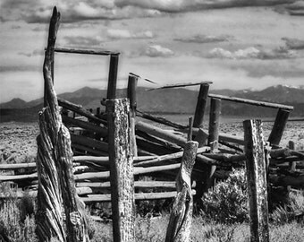 SALE Western Art - Old Corral - Fine Art Photo - Southwest-16x20 Matted ...