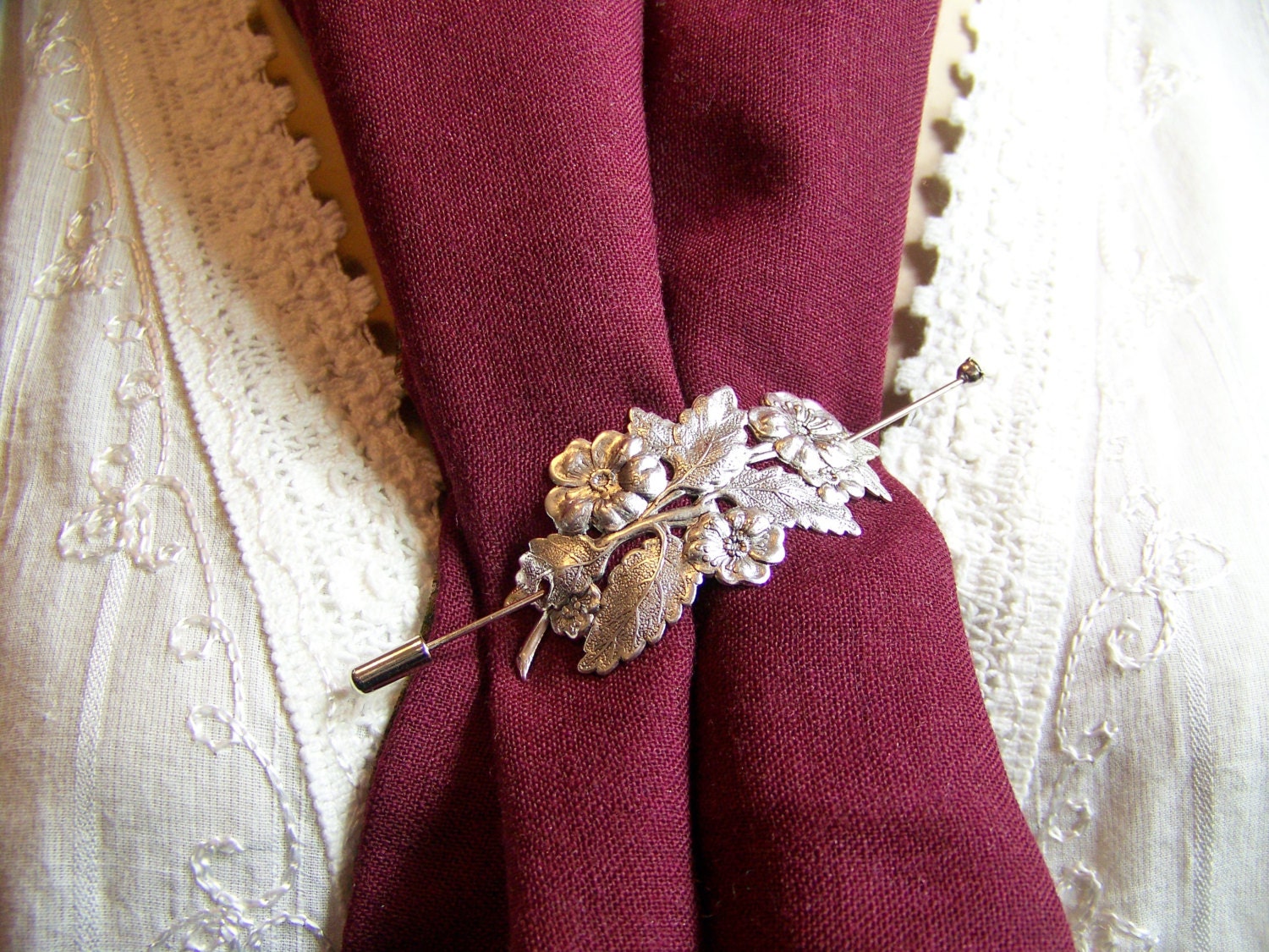 Shawl Pin Scarf Pin Sweater Pin Flower Shawl Pin Flower