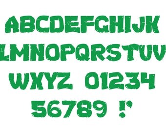 Tmnt font | Etsy