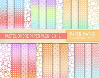 Items similar to Ombre digital paper Polka dot paper Polka dot digital ...