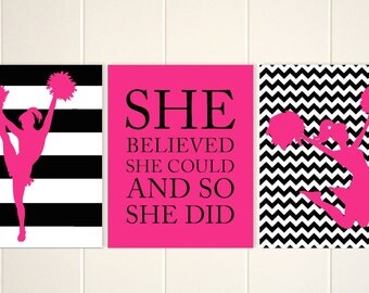Cheer wall art | Etsy