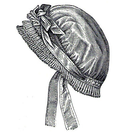 AG1823 1879 Night Cap for Girl 12-14 Years Sewing Pattern by