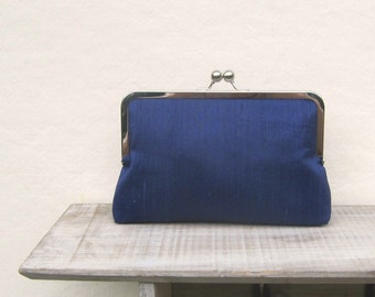 Navy blue clutch | Etsy