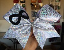 Popular items for infinity cheer bow on Etsy