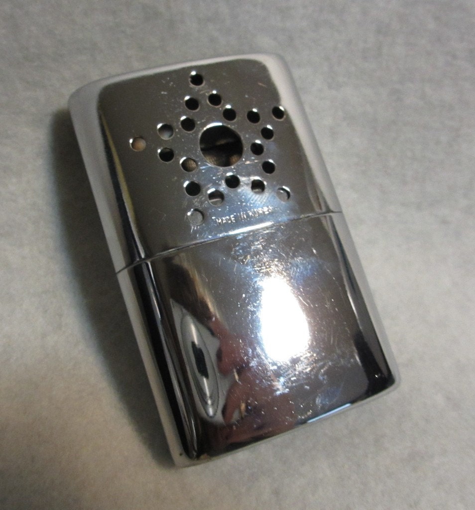 Vintage Metal Hand Warmer Made in Korea Star Design