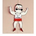 DIY Muscle Man Paper Doll DIY postcard paper puppet
