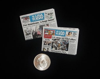 Miniature newspaper | Etsy