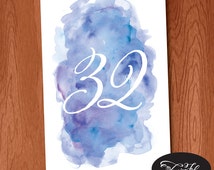 Popular items for calligraphy numbers on Etsy