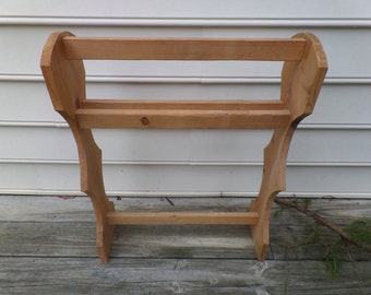Vintage Pine Quilt Rack or Towel Rack Rustic Primitive