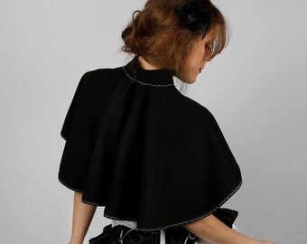 Popular items for black wool cape on Etsy