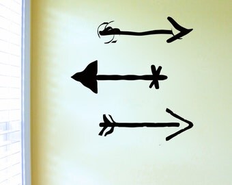 Arrow wall decal | Etsy