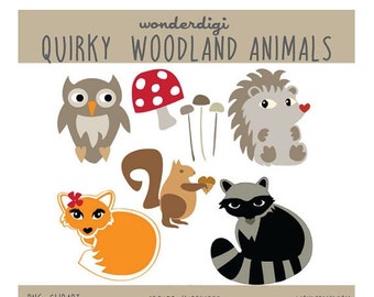 Popular items for woodland clip art on Etsy
