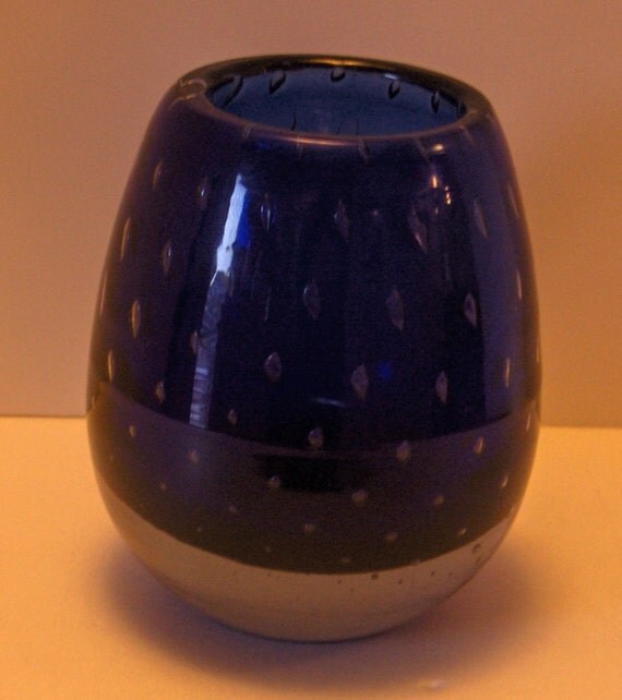 Erickson Glass Cobalt Controlled Bubble Vase 3/10/15 update Free ...
