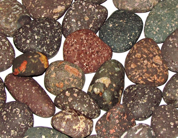 27 Lake Superior Amygdaloidal Basalt Natural Beach Stones