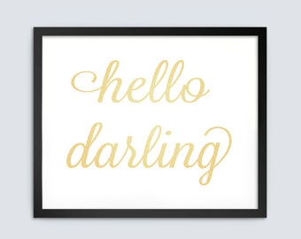 Popular items for gold typography on Etsy