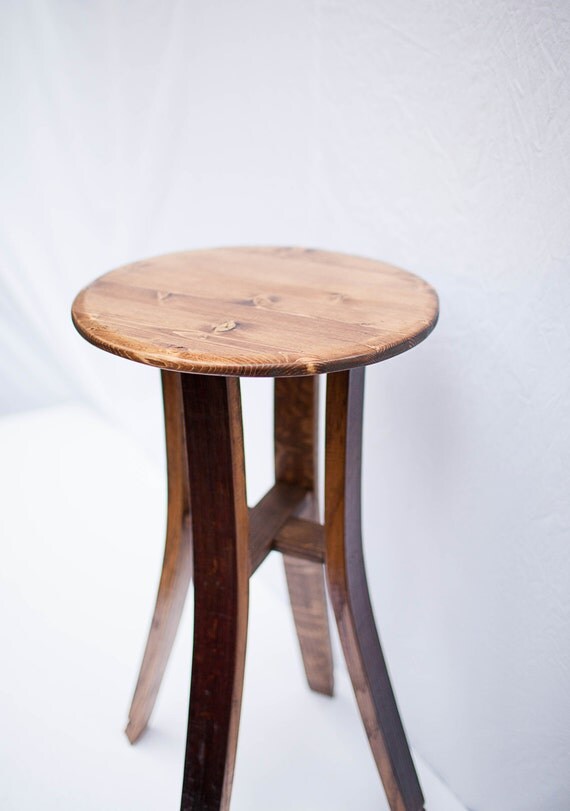 Willamette Barrel Side Table by BisonRidgeCarpentry on Etsy