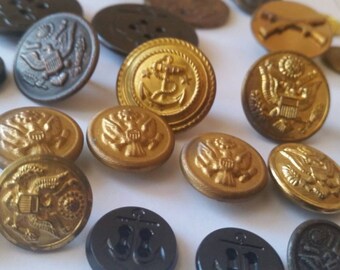 Popular items for military button on Etsy