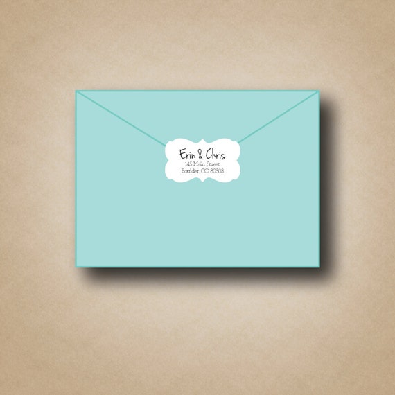 Ornate Return Address Label Personalized by StickEmUpLabels