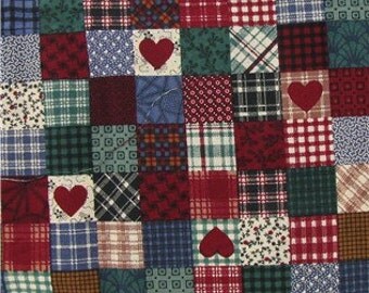 Heart rag quilt | Etsy