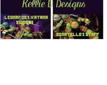 Popular items for tmnt food labels on Etsy