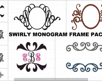 Unique swirly frames related items | Etsy