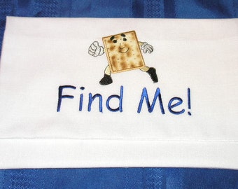 Items similar to Afikomen Bag Pattern and Tutorial with Embroidery ...