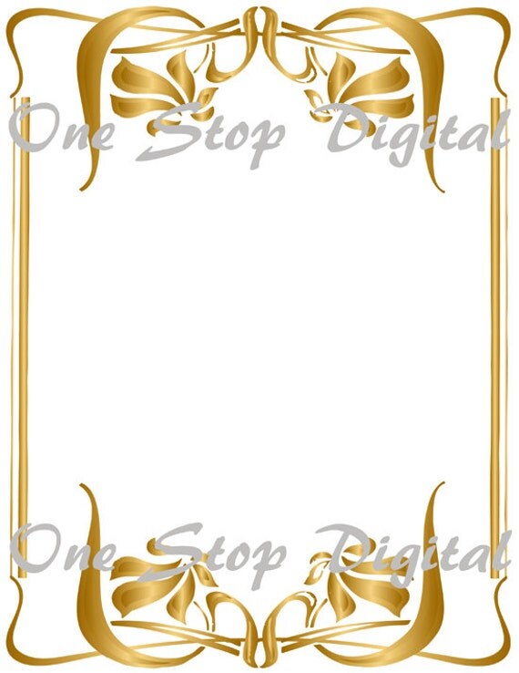 Gold Page Borders And Frames