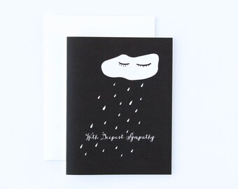 Modern sympathy card | Etsy