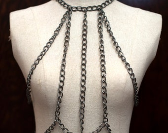 Body chain harness | Etsy