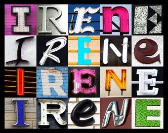 Irene name art | Etsy