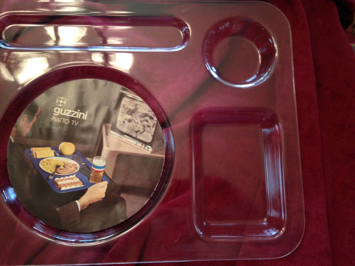 Vintage Guzzini Platto TV Tray Acrylic Lucite Plastic – Original Tags ...