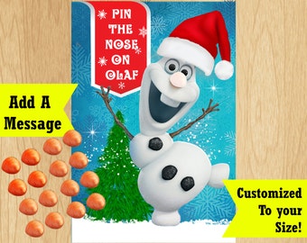 Popular items for pin the nose on olaf on Etsy