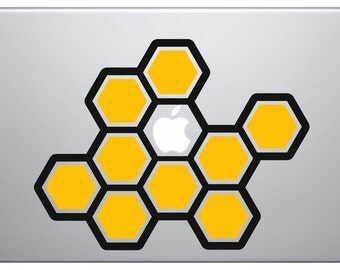 Hexagon wall decal | Etsy