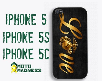 USMC LOVE Phone Case, for iPhone 5, iPhone 5s, iPhone 5c. Marine Corps ...