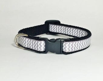 Grey cat collar | Etsy