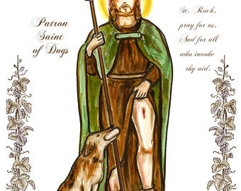 Popular items for patron saint of dogs on Etsy