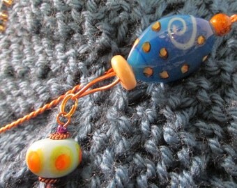 Freeform Peyote Stitch Shawl Pin
