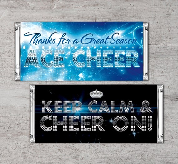 Personalized Cheerleading Candy Bar Wrapper by LyonsPrints